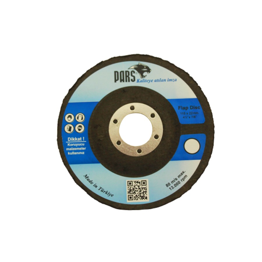 115x22mm Flap Disk (SCH) Elyaf Skoç ve Kombi Zımpara PARS